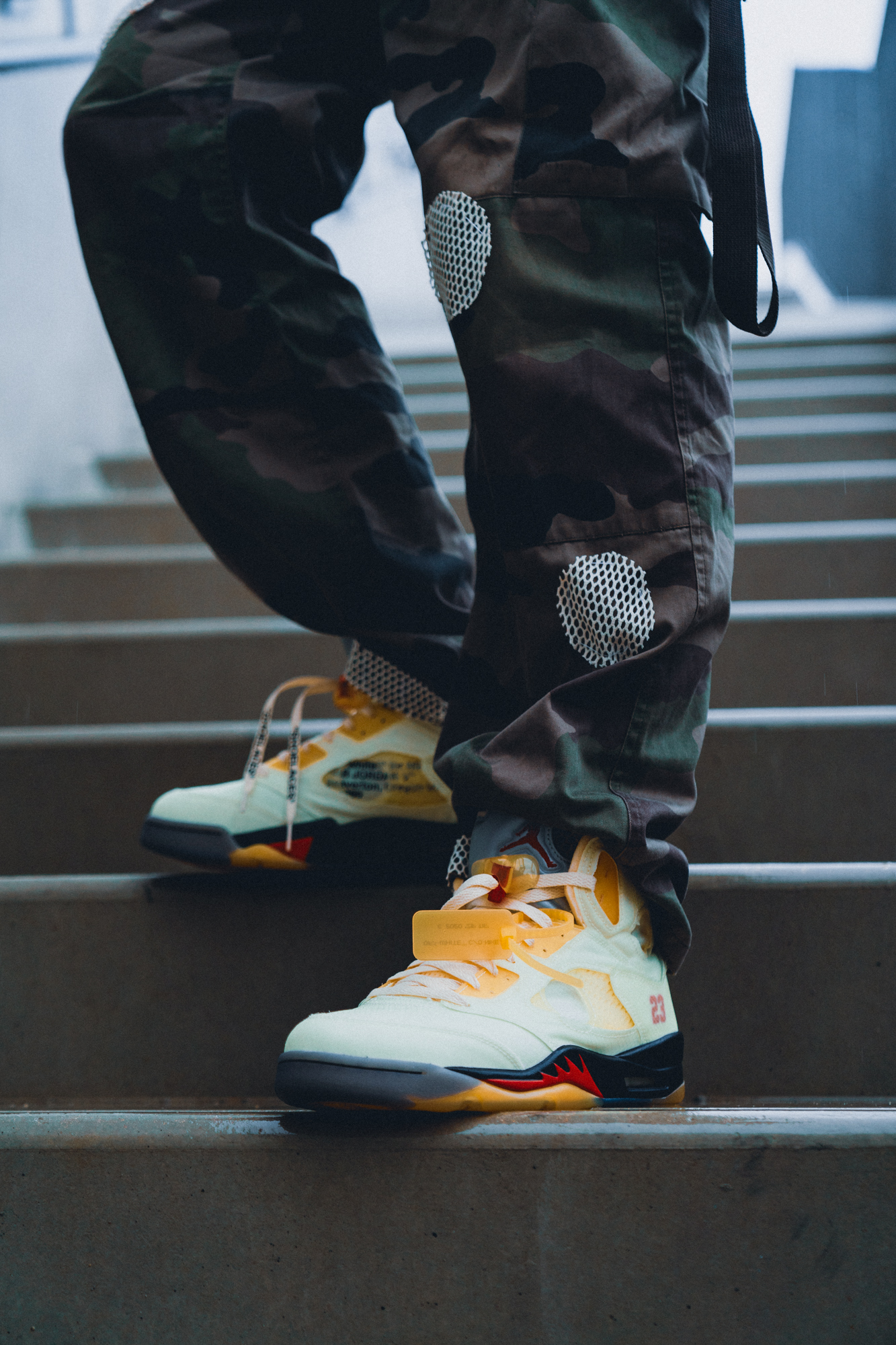 Off-White x Air Jordan 5 Retro Sail - SELECTA BISSO