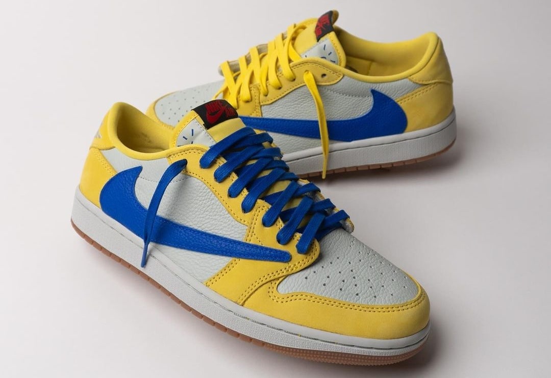 Travis Scott x Air Jordan 1 Low OG "Canary" - SELECTA BISSO