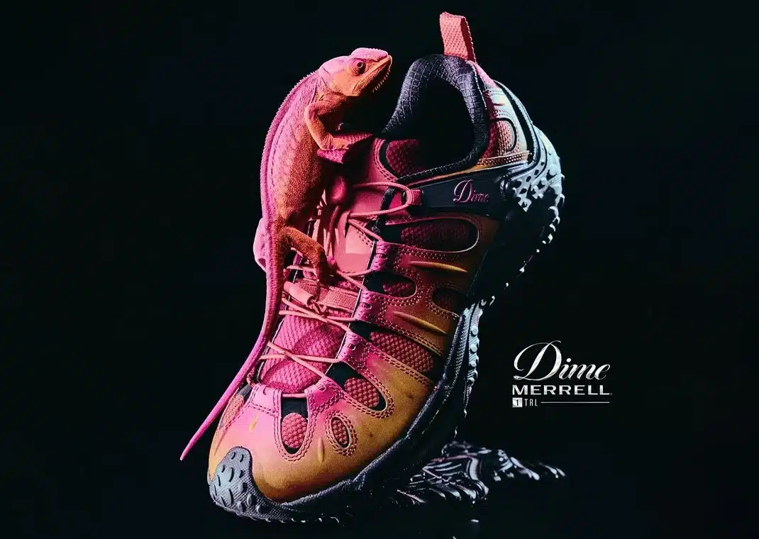 Dime et Merrell 1TRL dévoilent la Cham Redux SE : une sneaker caméléon ...